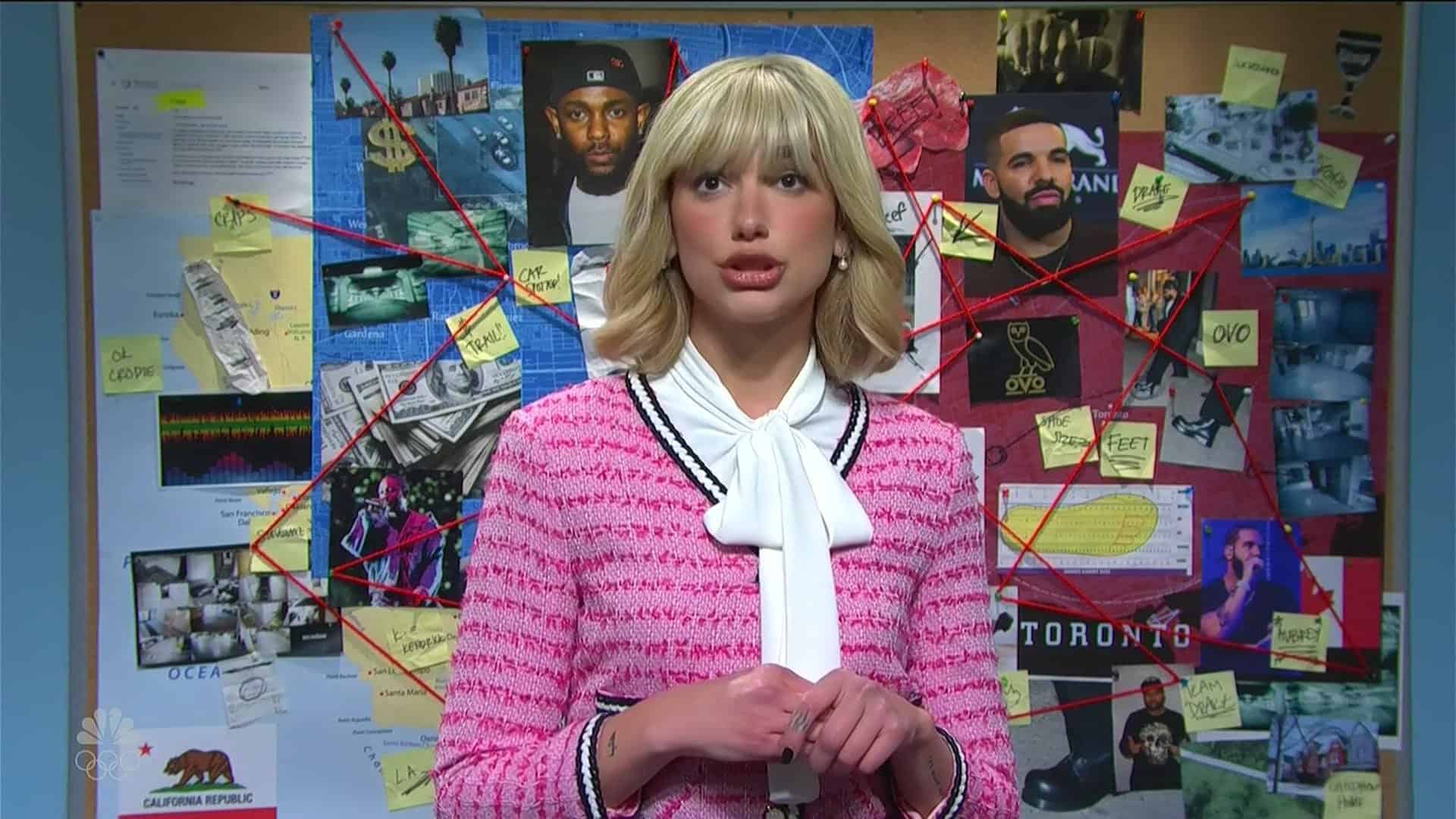 Dua Lipa Breaks Down Drake vs. Kendrick Lamar Beef on #SNL in Hilarious