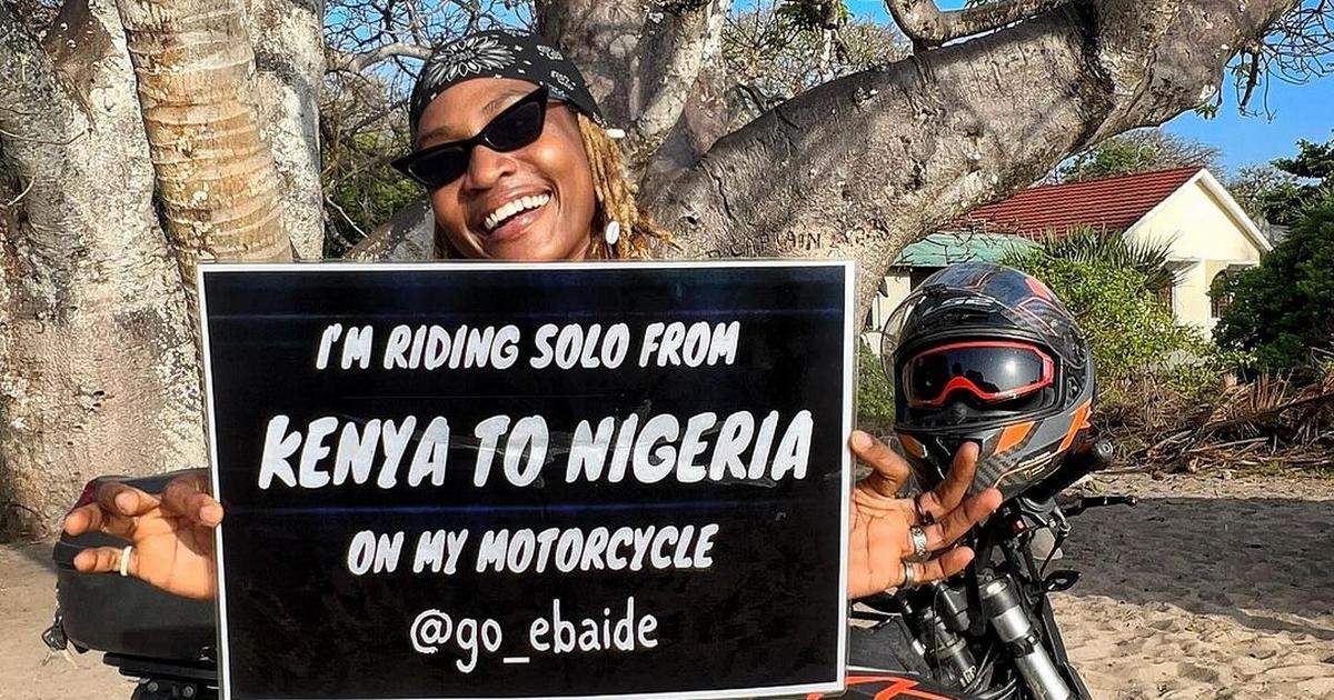 Ebaide's Solo Bike Journey From Mombasa To Lagos: A Nigerian Woman's Adventure | Media Talk Africa