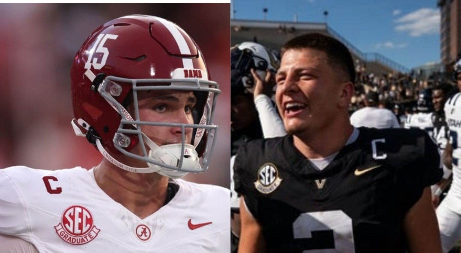 Alabama vs Vanderbilt matchup